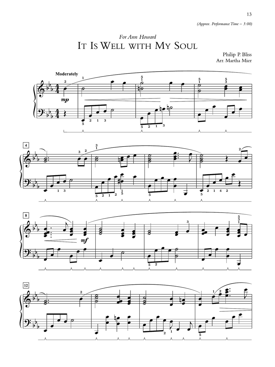 It Is Well with My Soul - Piano Solo by Philip P. Bliss - Piano Solo ...