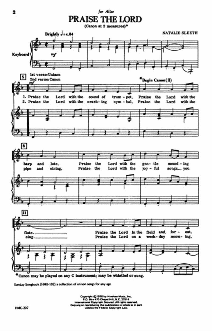 Praise the Lord - Choir - Sheet Music | Sheet Music Plus