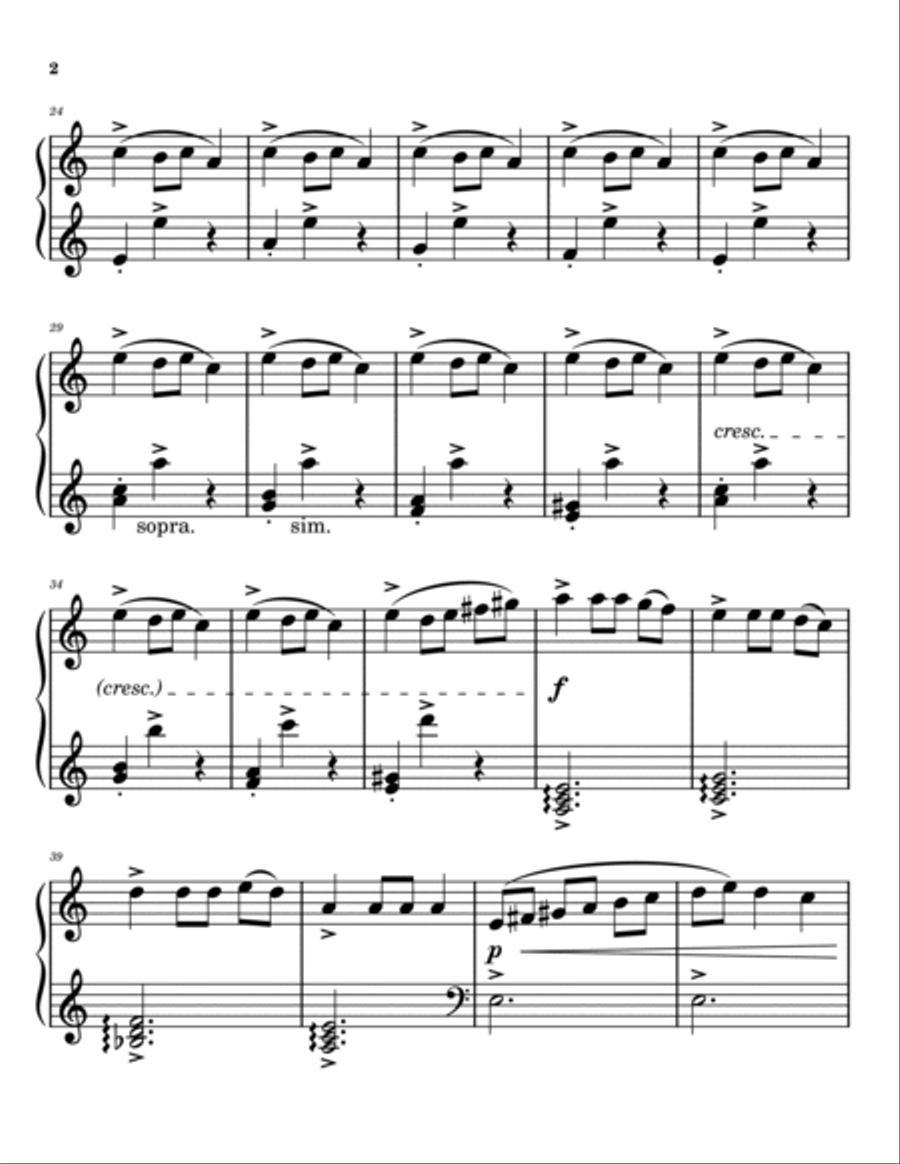 Ukrainian Bell Carol Carol Of The Bells Piano Solo Digital Sheet