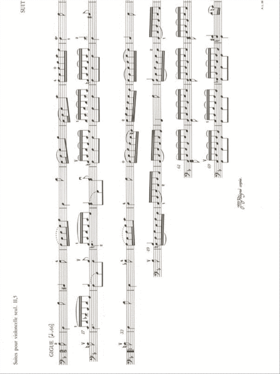 Cello Suites A By Johann Sebastian Bach Cello Sheet Music Sheet