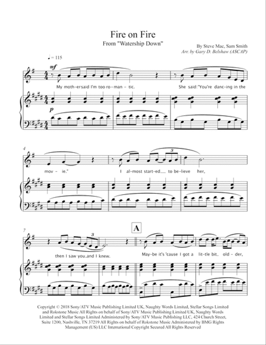 Fire On Fire by Sam Smith - Clarinet Solo - Digital Sheet Music | Sheet ...