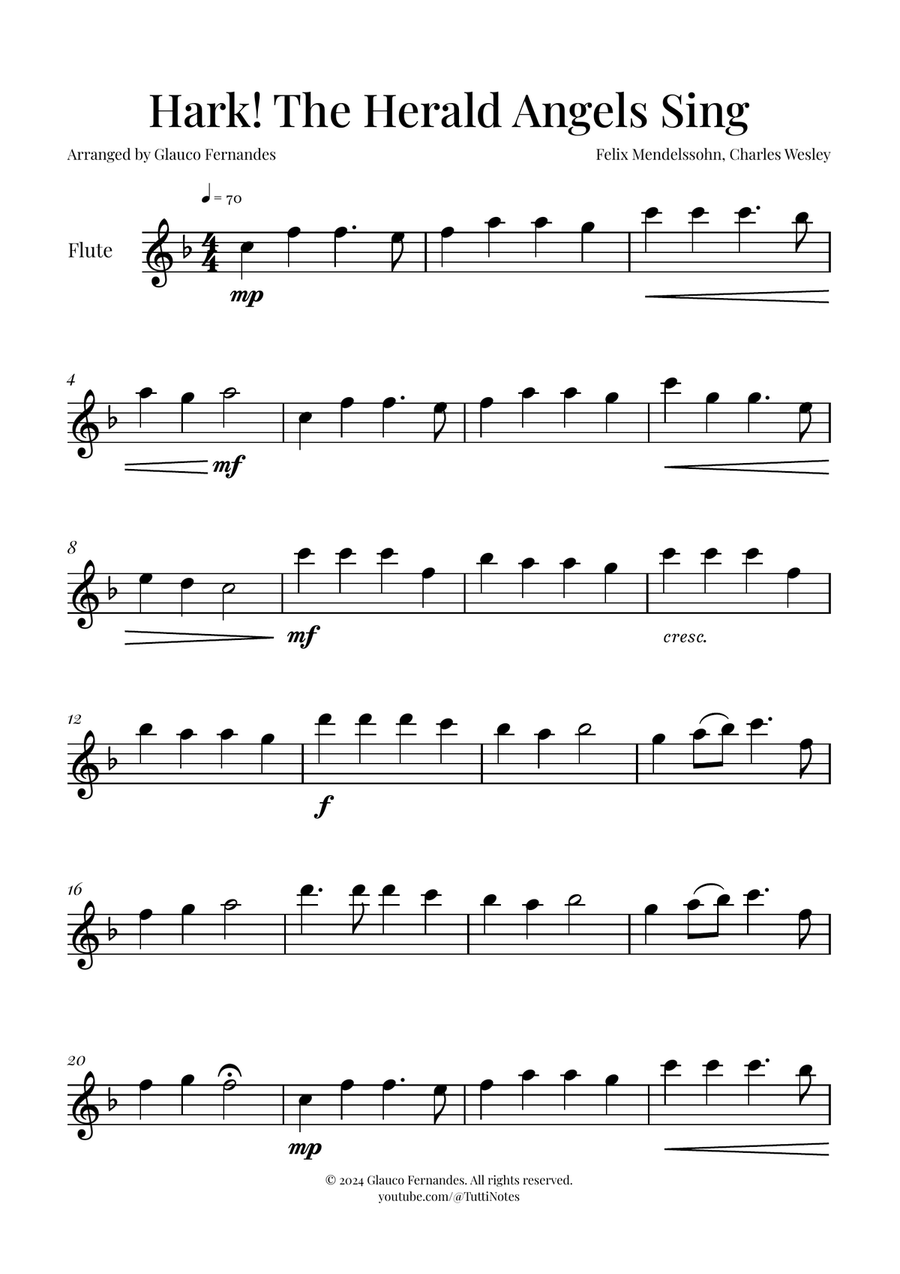 Hark! The Herald Angels Sing | BEAUTIFUL Christmas Carol by Felix ...