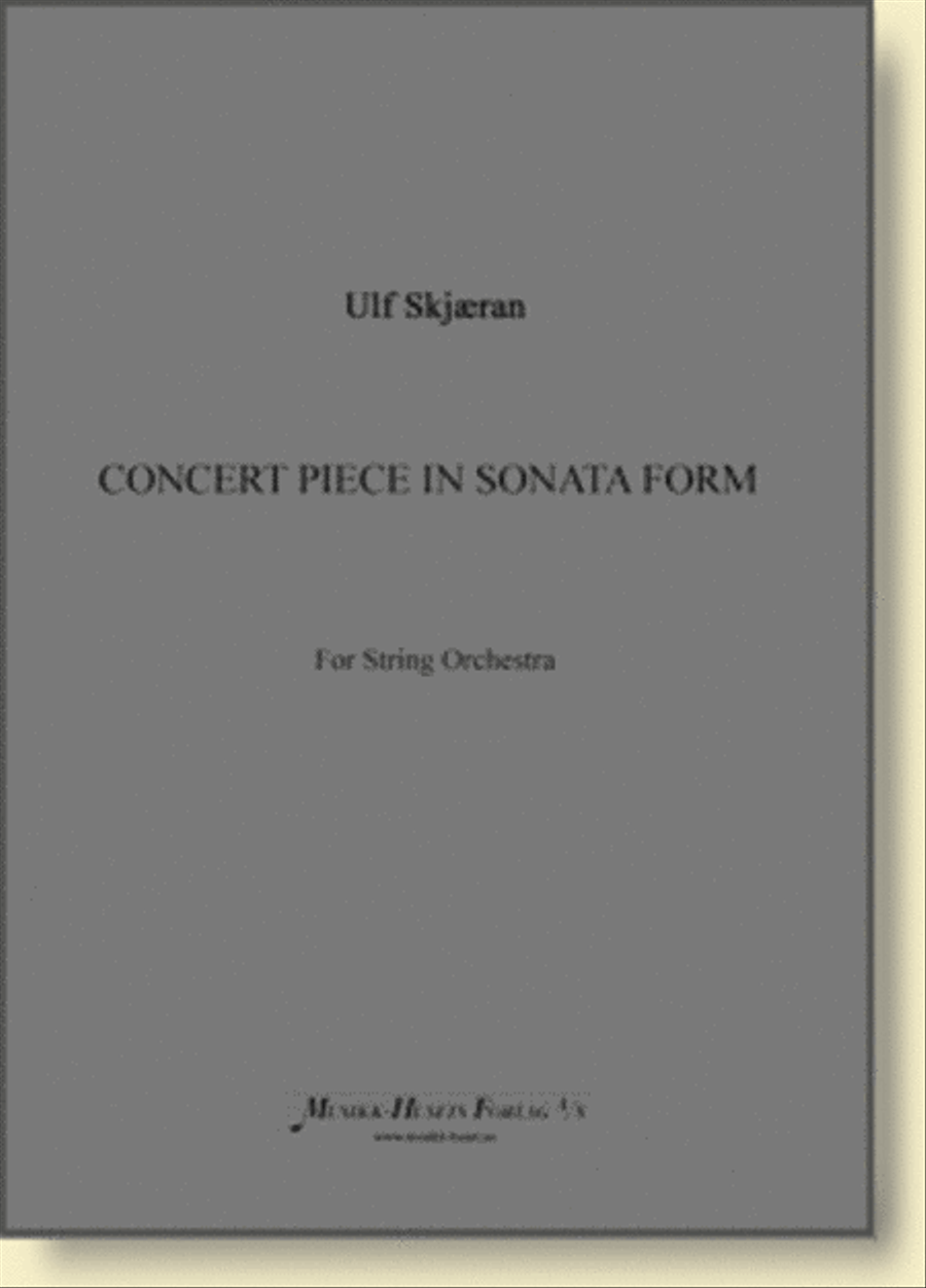Concert Piece in Sonata Form - String Orchestra - Sheet Music | Sheet ...