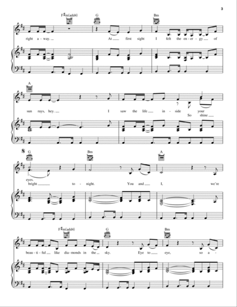 Diamonds by Rihanna - Guitar - Digital Sheet Music | Sheet Music Plus
