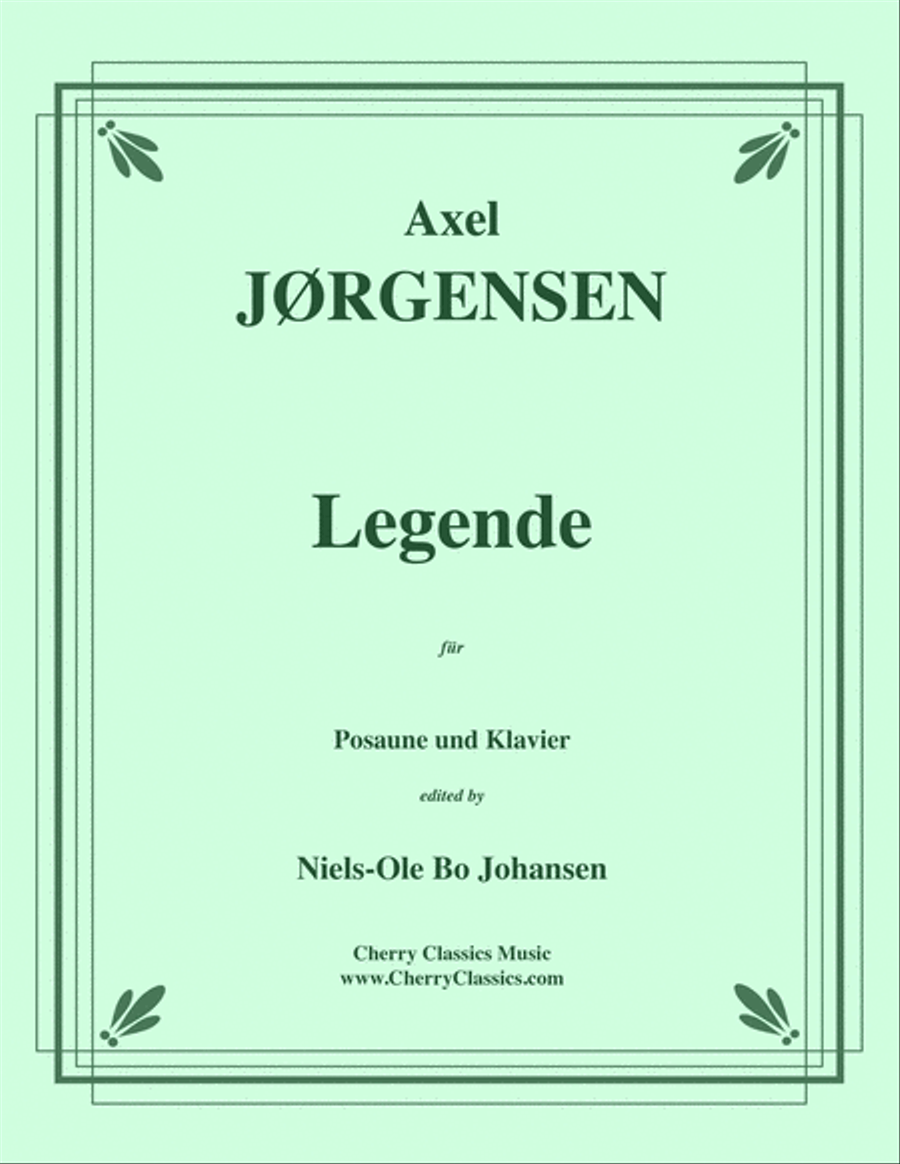 Legende fur Posaune und Klavier - Piano Accompaniment - Sheet Music ...
