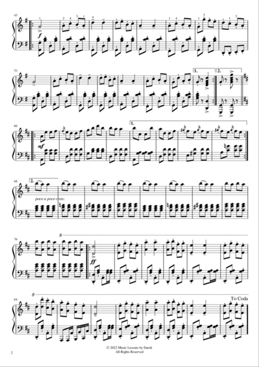 Galop Infernal (Can-can) (HARD PIANO) Orpheus in the Underworld ...