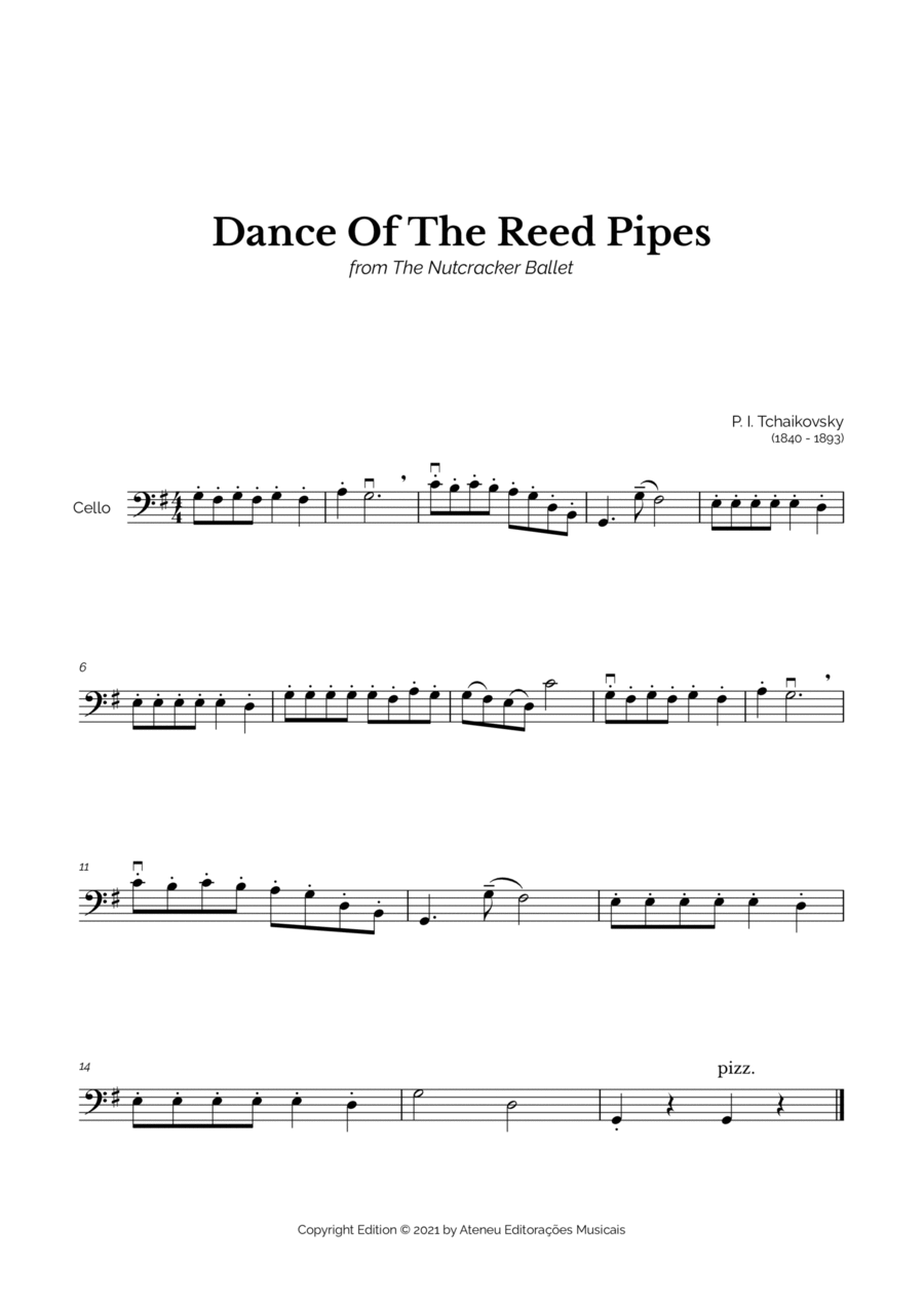 Dance Of The Reed Pipes for Easy Cello Solo - Cello Solo - Digital ...