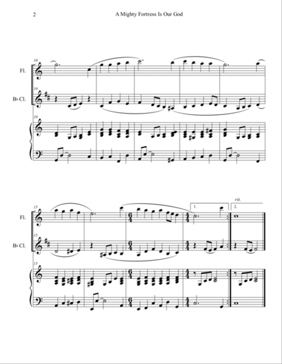 20 Greatest Hymns For Flute And Clarinet Duet With Piano Accompaniment