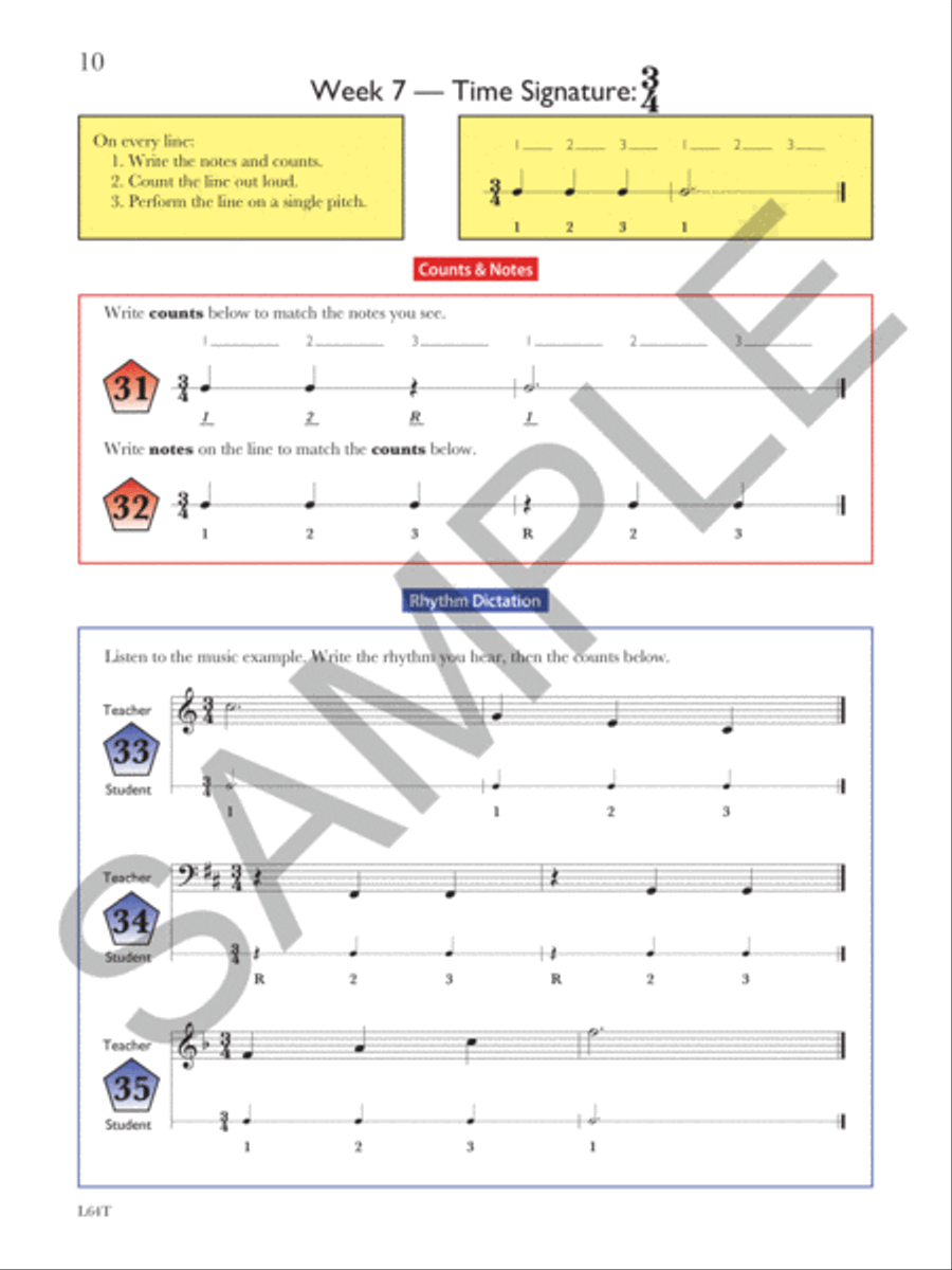 Rhythm and Dictation: Teacher Edition - Concert Band Methods - Sheet ...
