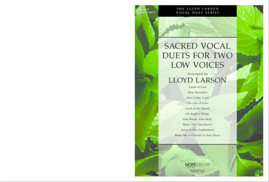 Sacred Vocal Duets for Two Low Voices by Lloyd Larson - Low Voice ...