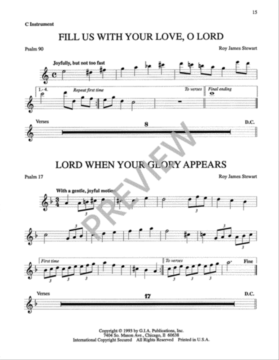 Psalms for the Church Year - Volume 5, Instrument edition - Trumpet ...