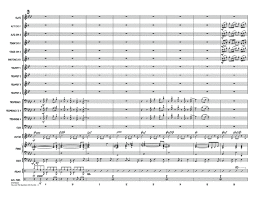 You Are The Sunshine Of My Life Conductor Score Full Score By Paul