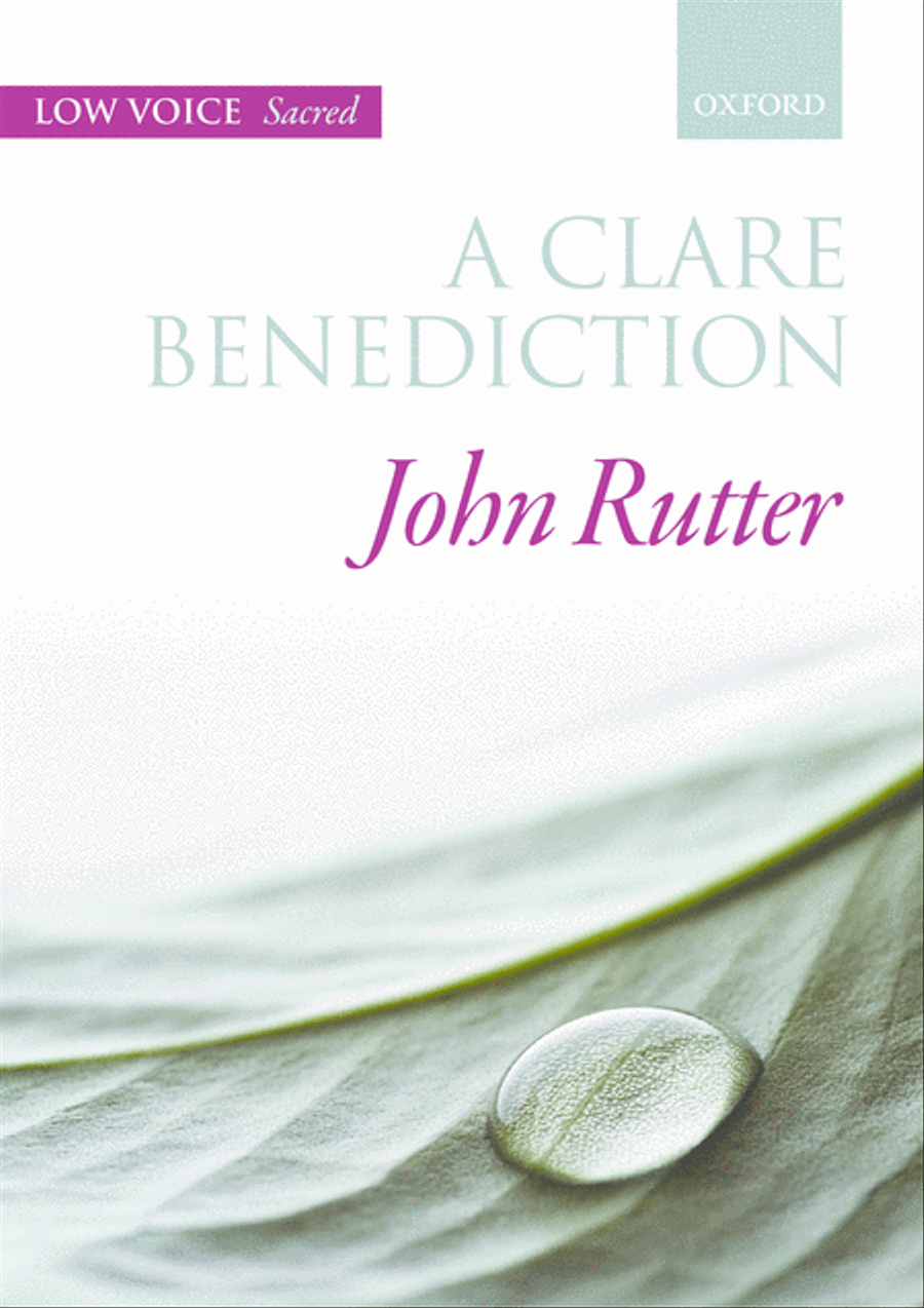 A Clare Benediction (solo/low) by John Rutter - Piano Accompaniment ...