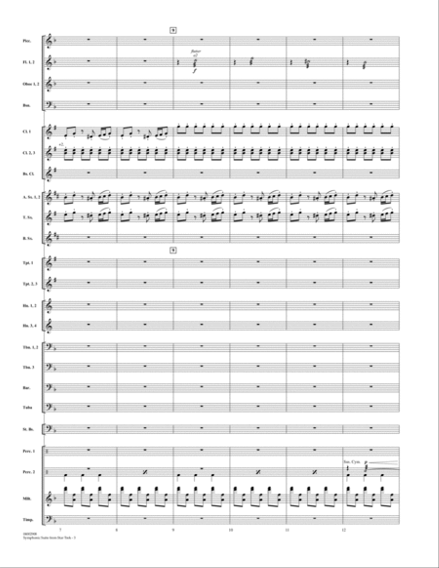 Symphonic Suite From Star Trek Full Score By Michael Giacchino