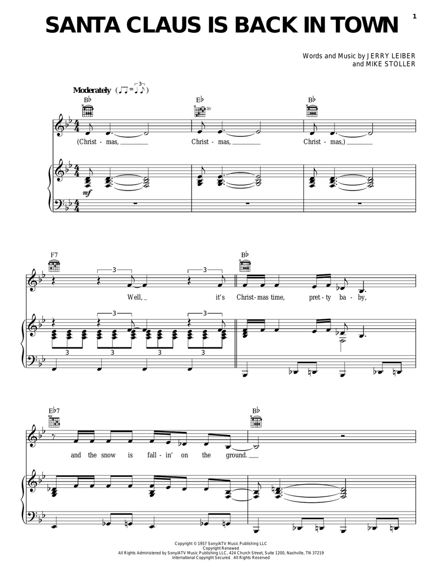 Santa Claus Is Back In Town by Elvis Presley - Acoustic Guitar, Voice ...