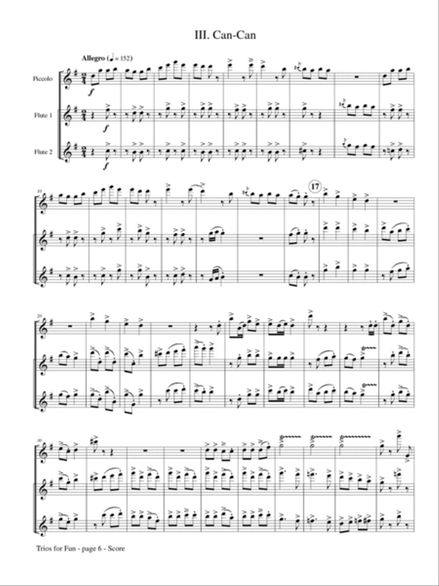 Trios for Fun by Ricky Lombardo - Flute Trio - Sheet Music | Sheet ...