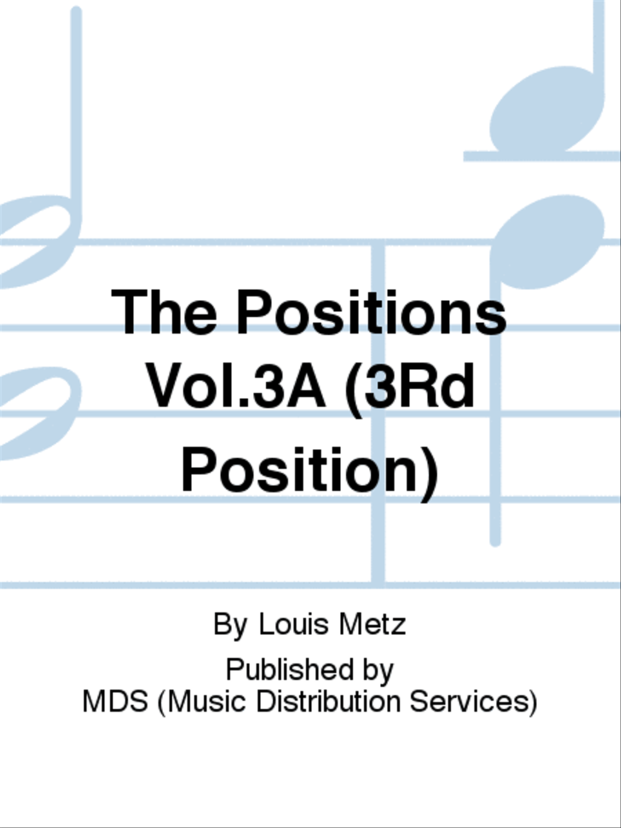 The Positions Vol.3A (3rd Position) - Violin Solo - Sheet Music | Sheet ...