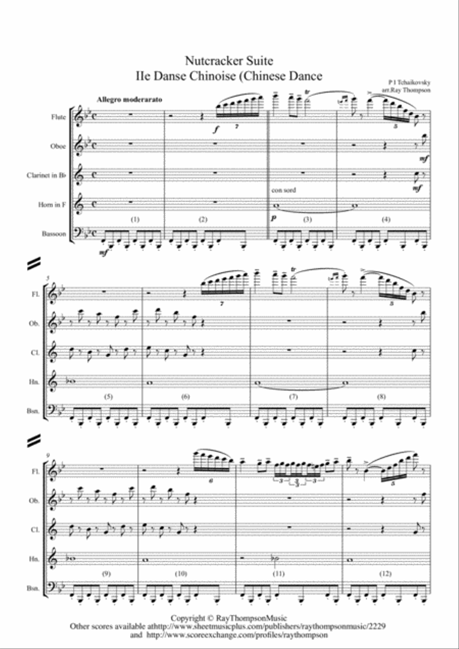 Tchaikovsky Casse Noisette Nutcracker Suite Iie Danse Chinoise