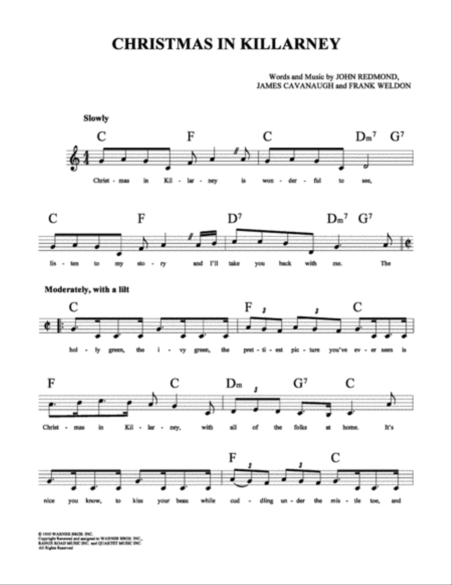 Christmas in Killarney by Bing Crosby - School and Community - Digital ...