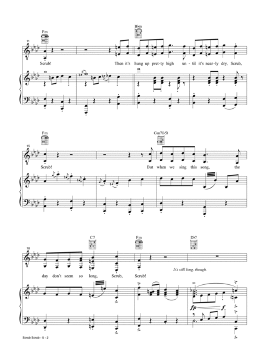 Scrub Scrub (from Wonka) - Piano, Vocal, Guitar - Digital Sheet Music ...