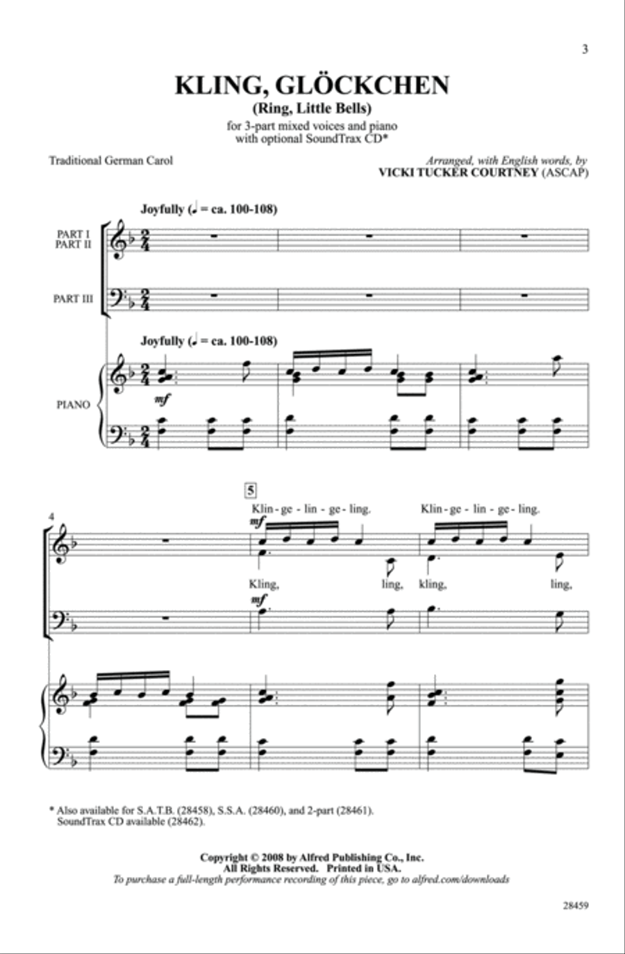 Kling, Glockchen (Ring, Little Bells) by Vicki Tucker Courtney - 3-Part ... Kling, Glockchen (Ring, Little Bells) by Vicki Tucker Courtney - 3-Part ...
