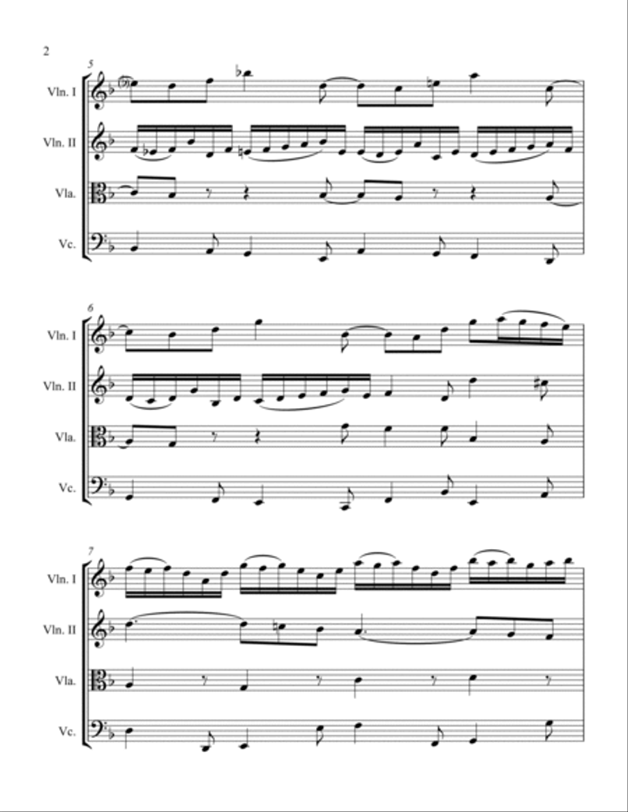 Largo Ma Non Tanto From Concerto For 2 Violins In D Minor By J S Bach