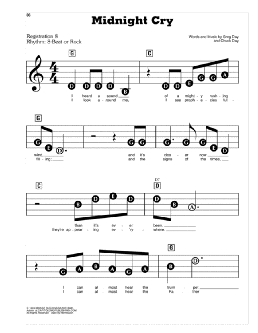 Midnight Cry - Sacred - Digital Sheet Music | Sheet Music Plus