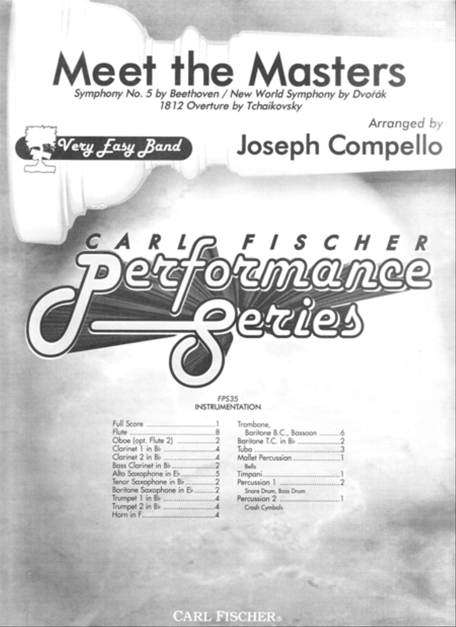 Meet the Masters by Ludwig van Beethoven - Concert Band - Sheet Music ...