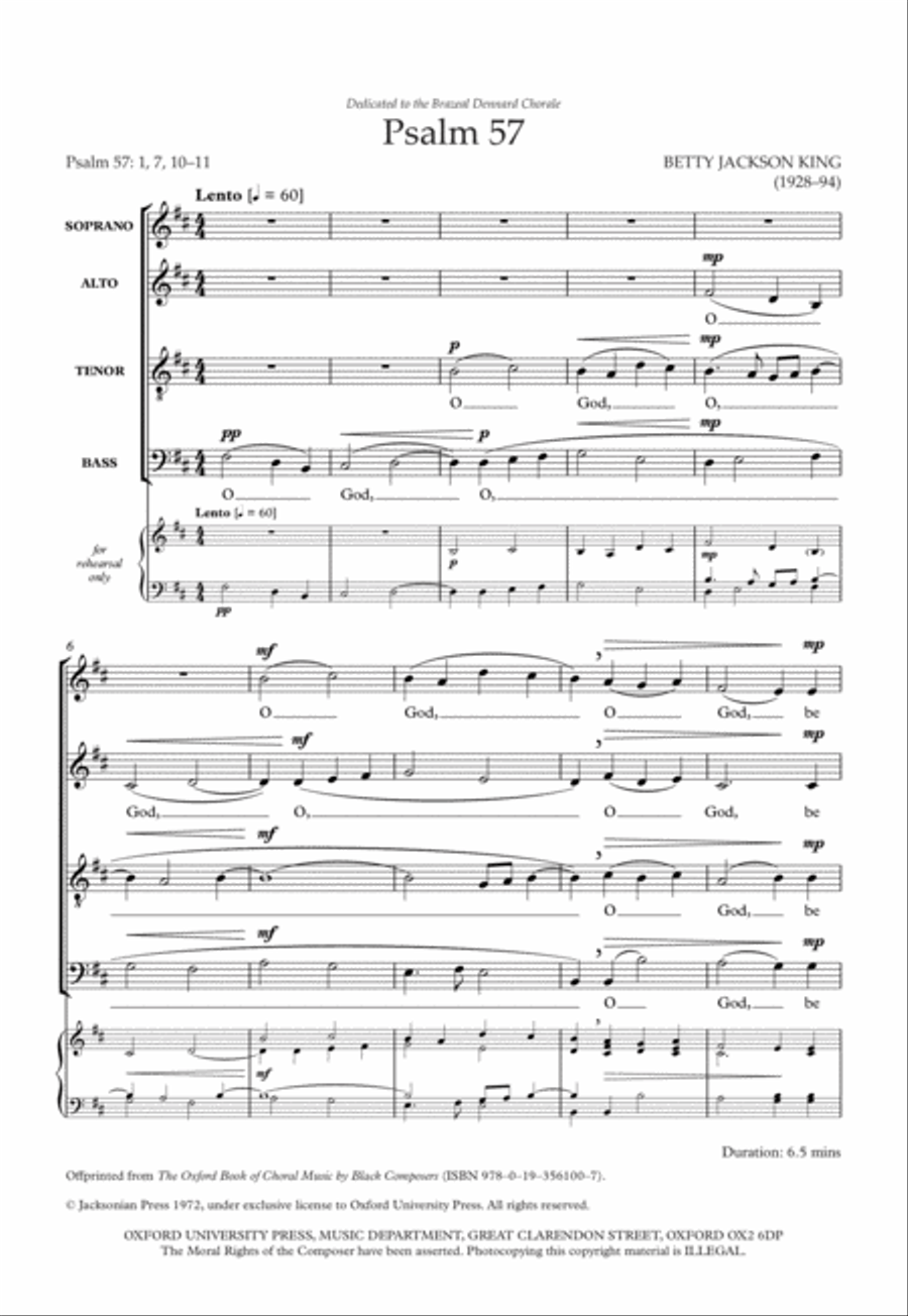 Psalm 57 - Divisi - Digital Sheet Music | Sheet Music Plus