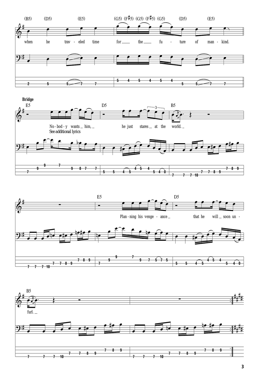 Iron Man by Black Sabbath - Guitar Tablature - Digital Sheet Music ...