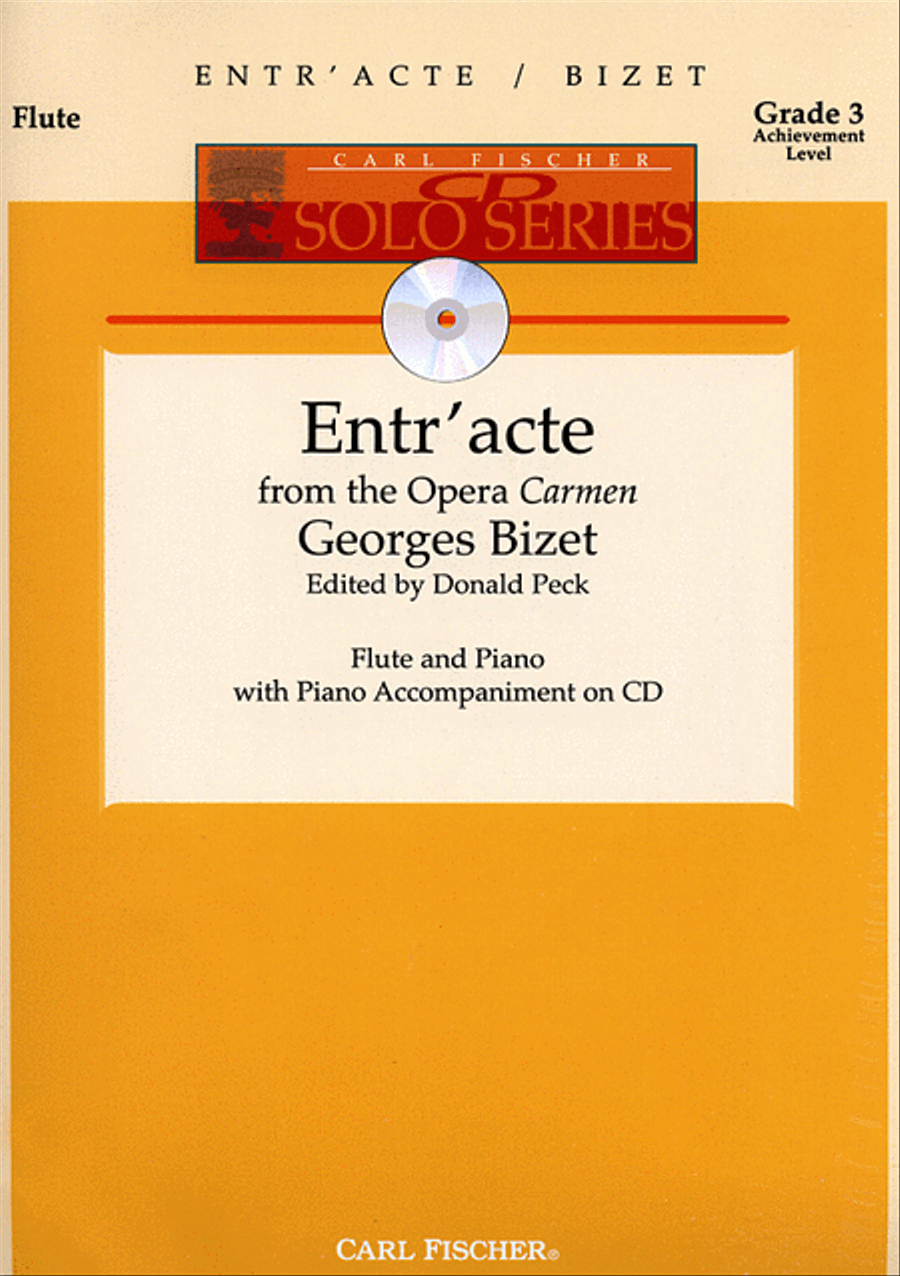 Entr'acte by Georges Bizet - Flute Solo - Sheet Music | Sheet Music Plus