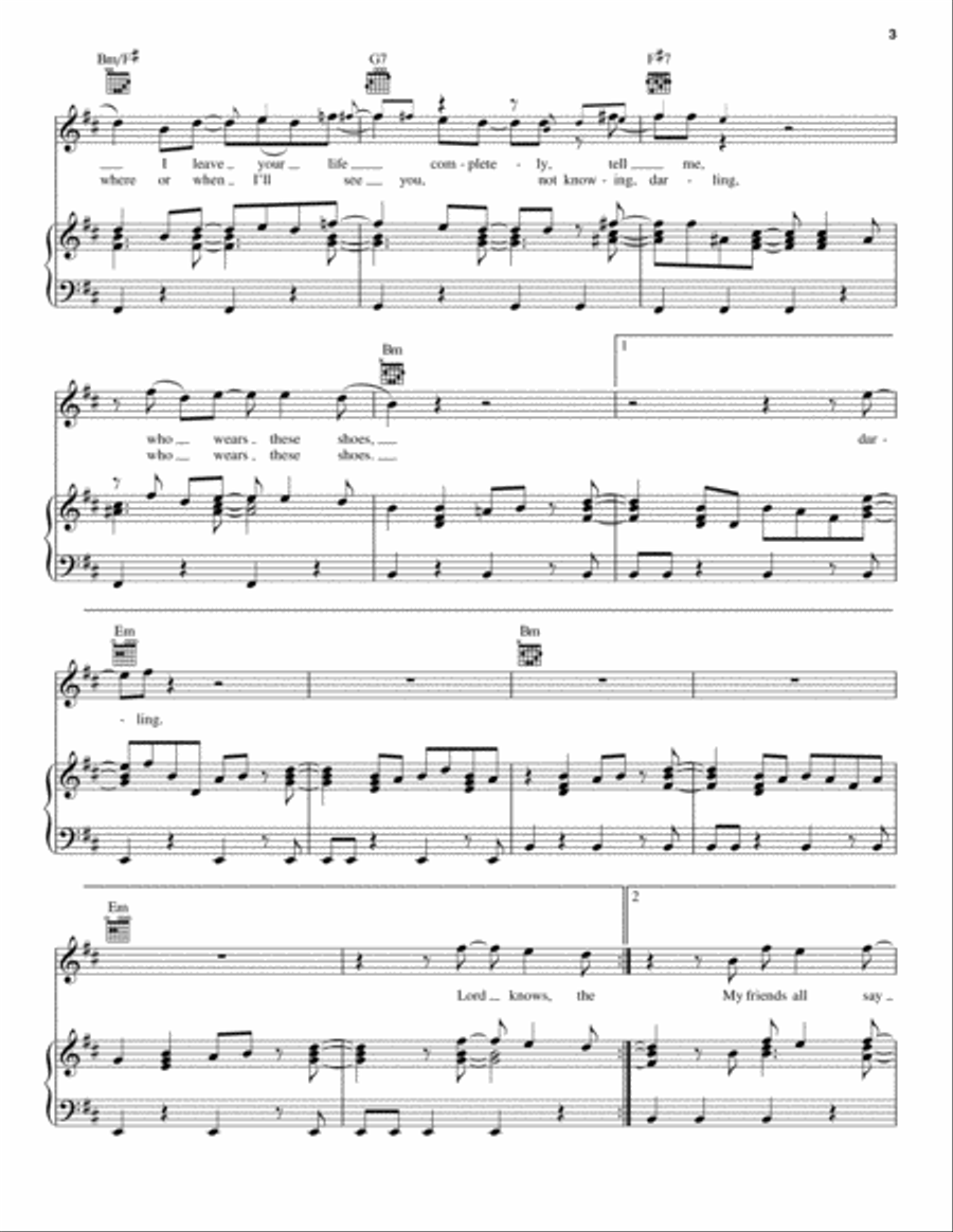 Who Wears These Shoes? by Elton John - Piano, Vocal, Guitar - Digital ...