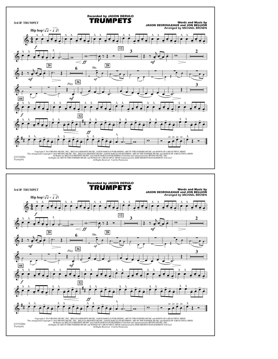 Trumpets - 3rd Bb Trumpet by Michael Brown - Marching Band - Digital ...