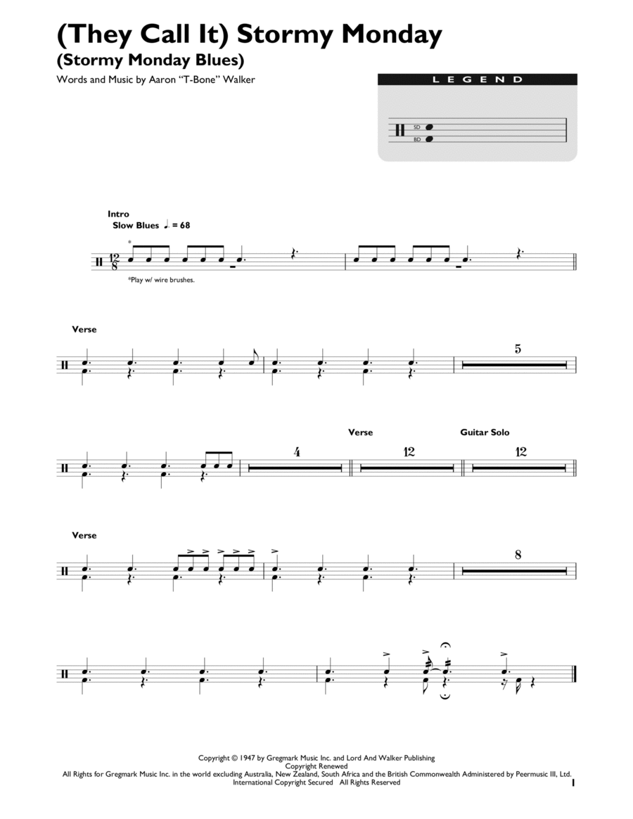 (They Call It) Stormy Monday (Stormy Monday Blues) by T-Bone Walker ...