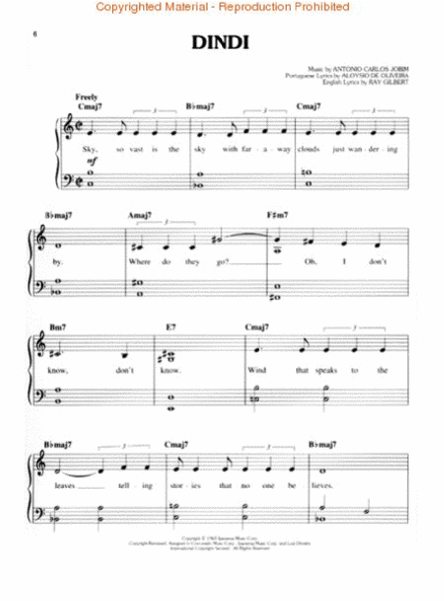 The Jobim Collection - Easy Piano by Antonio Carlos Jobim - Easy Piano ...