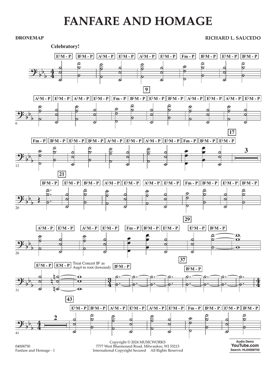 Fanfare and Homage - DroneMap by Richard L. Saucedo - Concert Band ...
