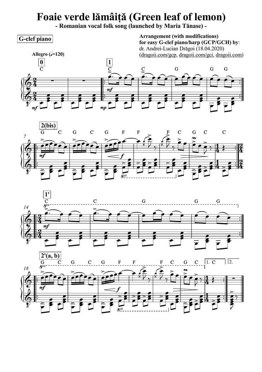 Anonymous - Foaie verde lămâiță (Green leaf of lemon) (Romanian vocal ...