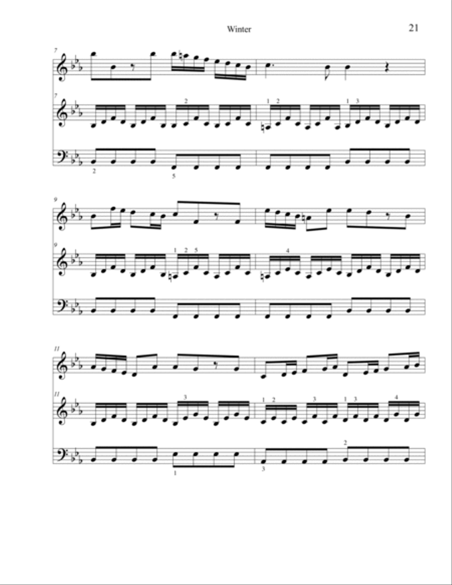 Classical Duets for Recorder & Piano: Winter from Vivaldi's Four ...