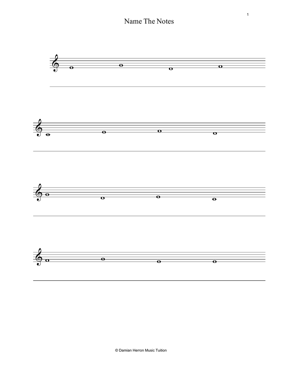 Piano Music Theory Worksheets for Early Beginner. Level 1 - Piano ...