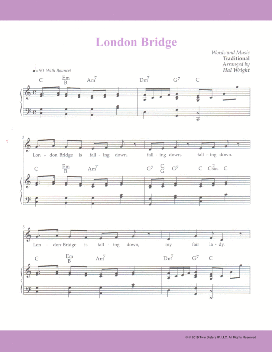 London Bridge - Piano, Voice - Digital Sheet Music | Sheet Music Plus