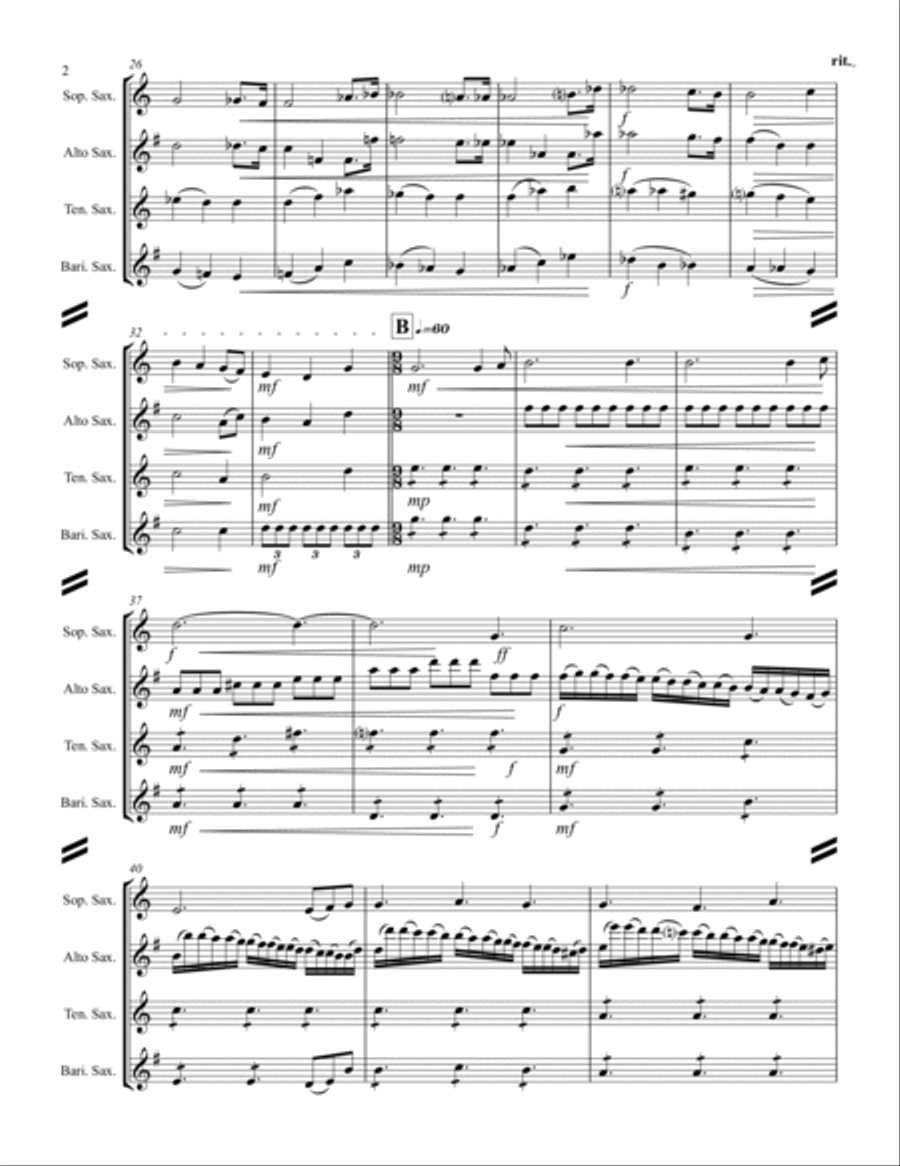 Pilgrim’s Chorus from Tannhäuser (for Saxophone Quartet SATB) by ...