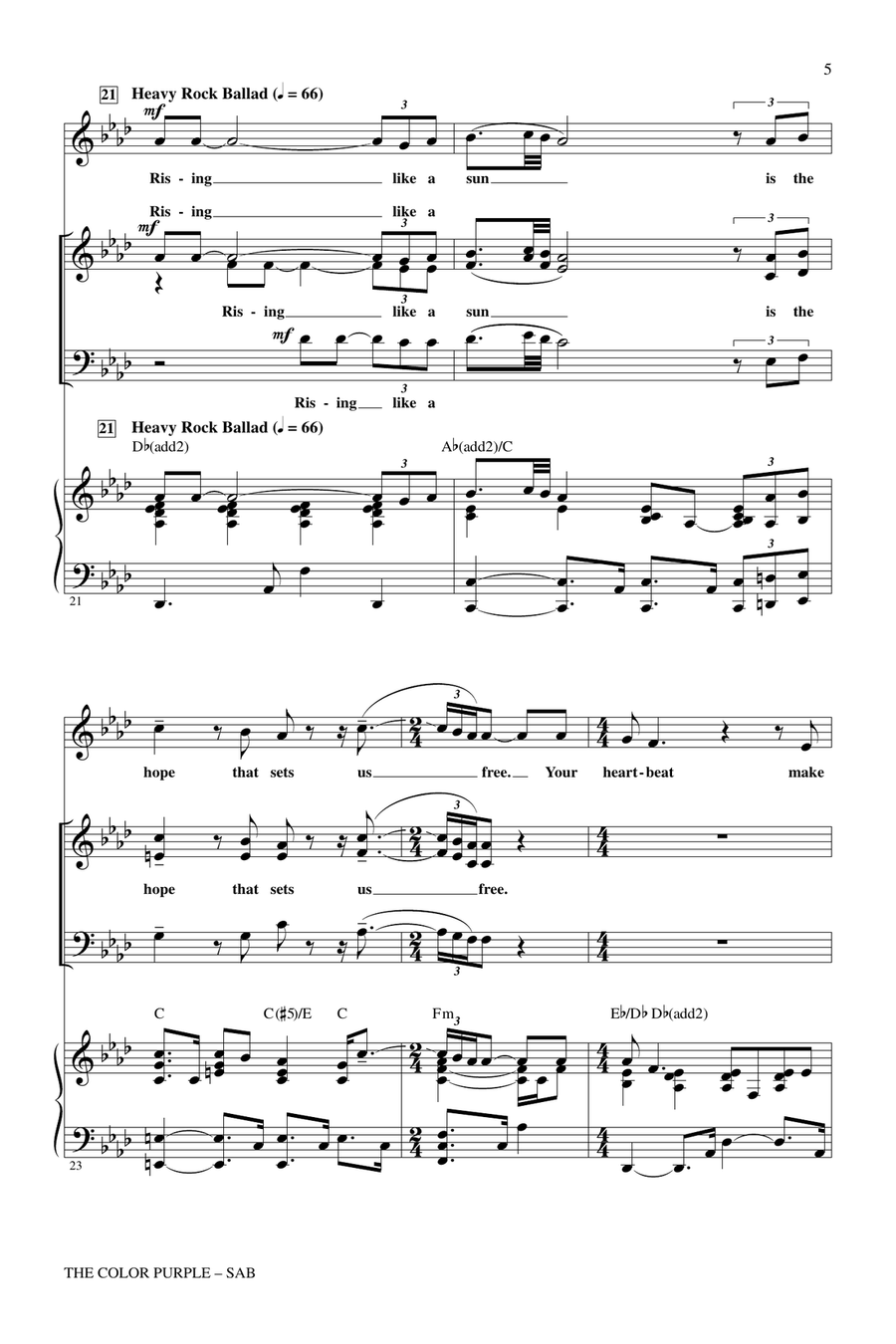 The Color Purple by Rollo Dilworth - 3-Part - Digital Sheet Music ...