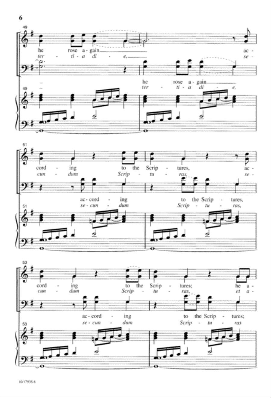 And on the Third Day, He Rose Again by Joe Cox - 4-Part - Digital Sheet ...