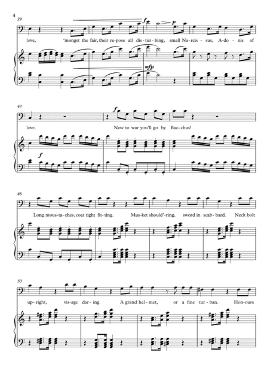 Non più andrai (English version) - Le nozze di Figaro (C Major) by ...