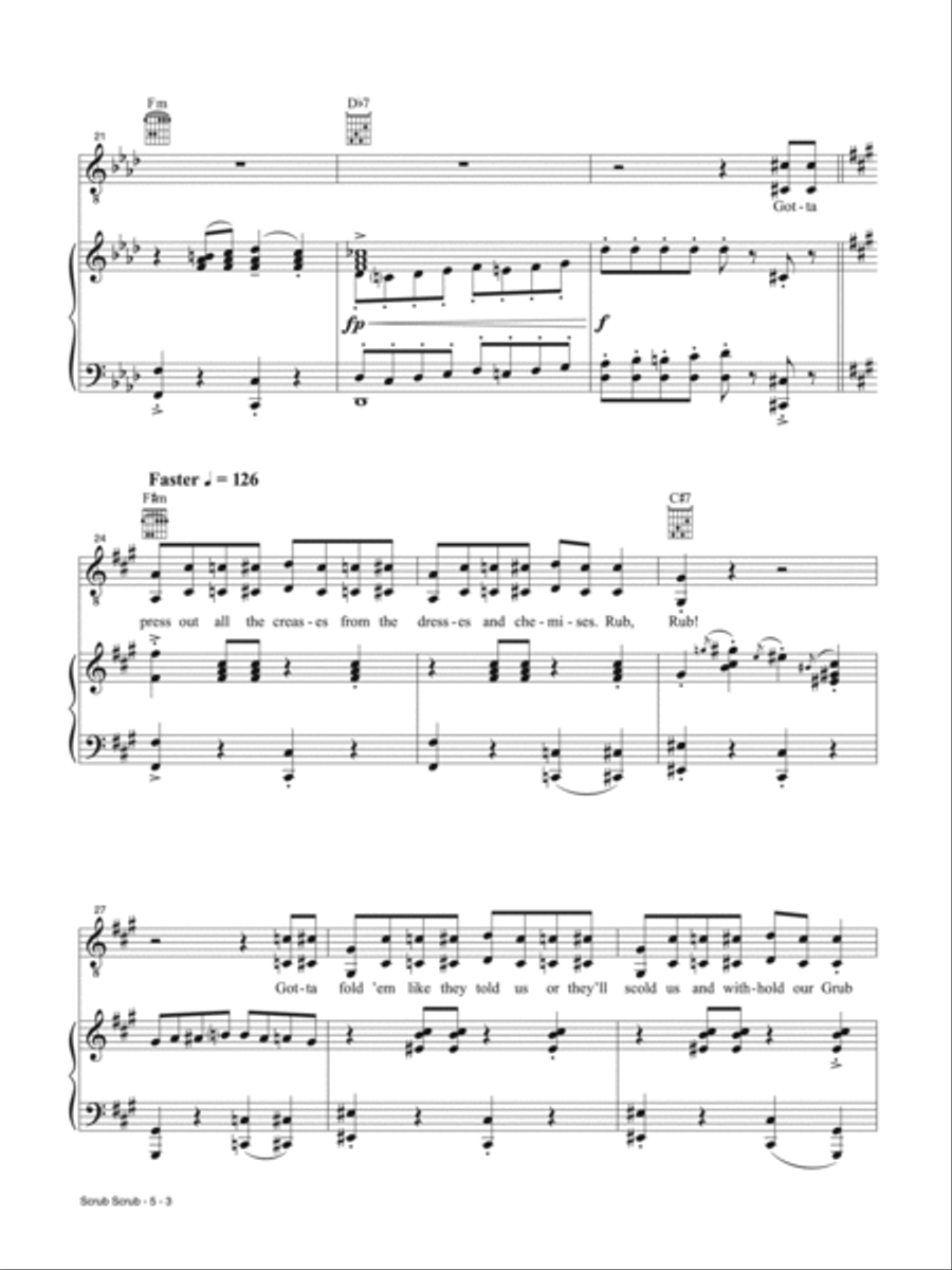 Scrub Scrub (from Wonka) - Piano, Vocal, Guitar - Digital Sheet Music ...