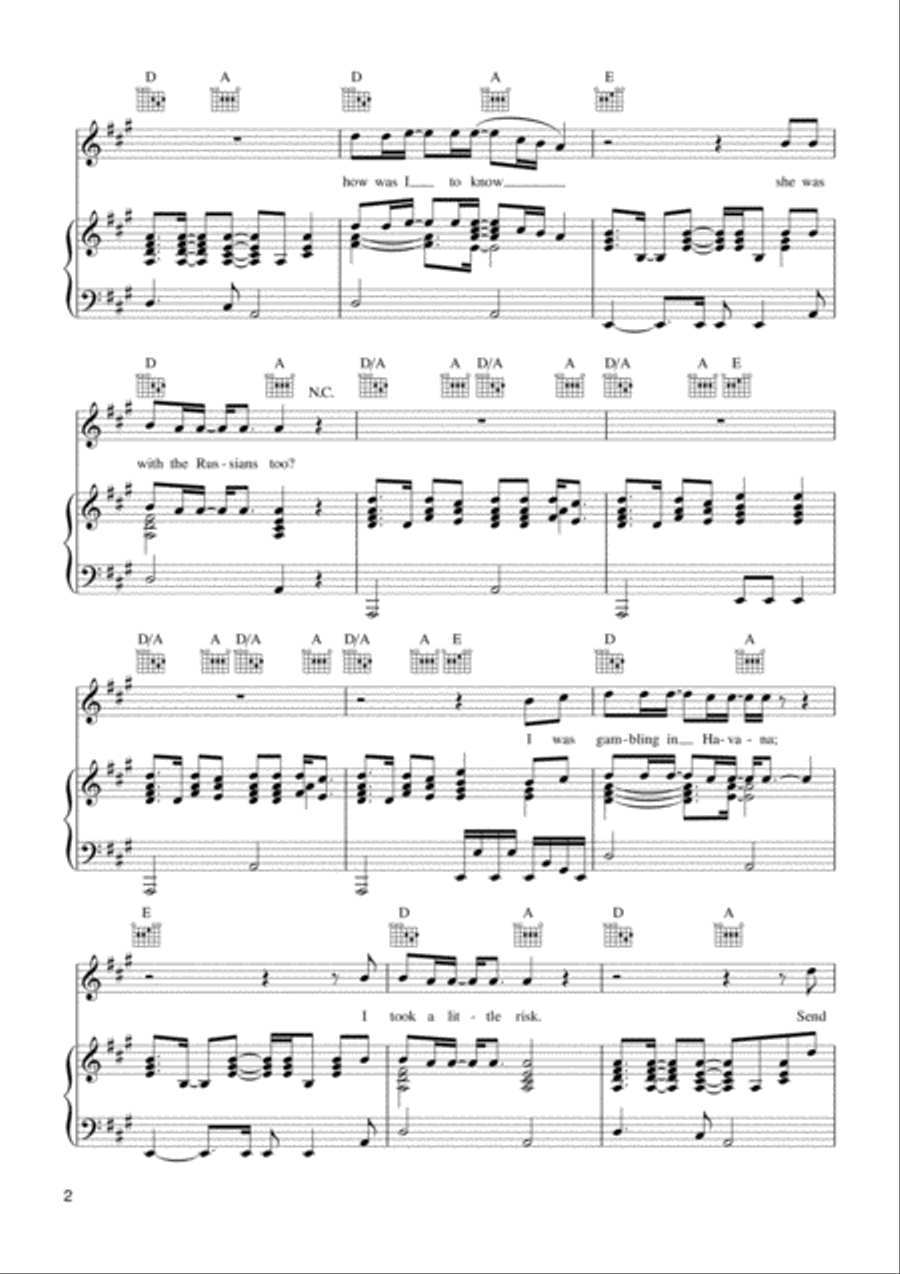 Lawyers, Guns And Money by Warren Zevon - Piano, Vocal, Guitar ...