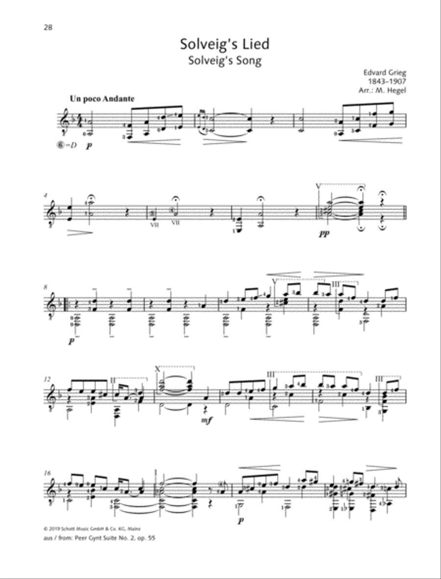 Solveig's Song by Edvard Grieg - Acoustic Guitar - Digital Sheet Music ...
