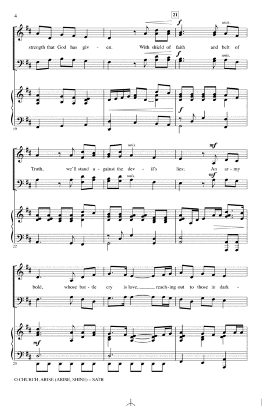 O Church, Arise (Arise, Shine) (arr. Joseph M. Martin) by Keith and ... O Church, Arise (Arise, Shine) (arr. Joseph M. Martin) by Keith and ...