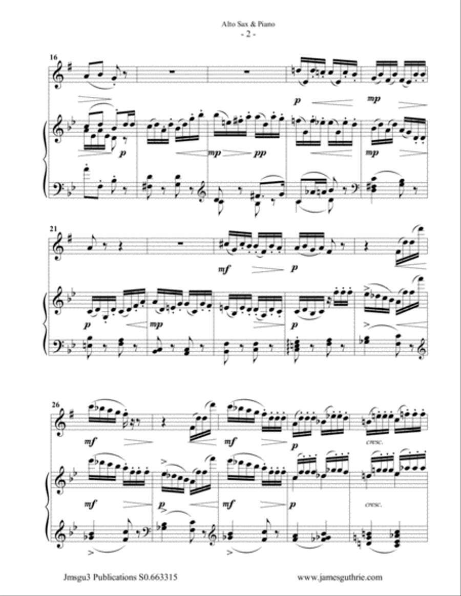 Tchaikovsky The Complete Nutcracker Suite For Alto Sax And Piano By
