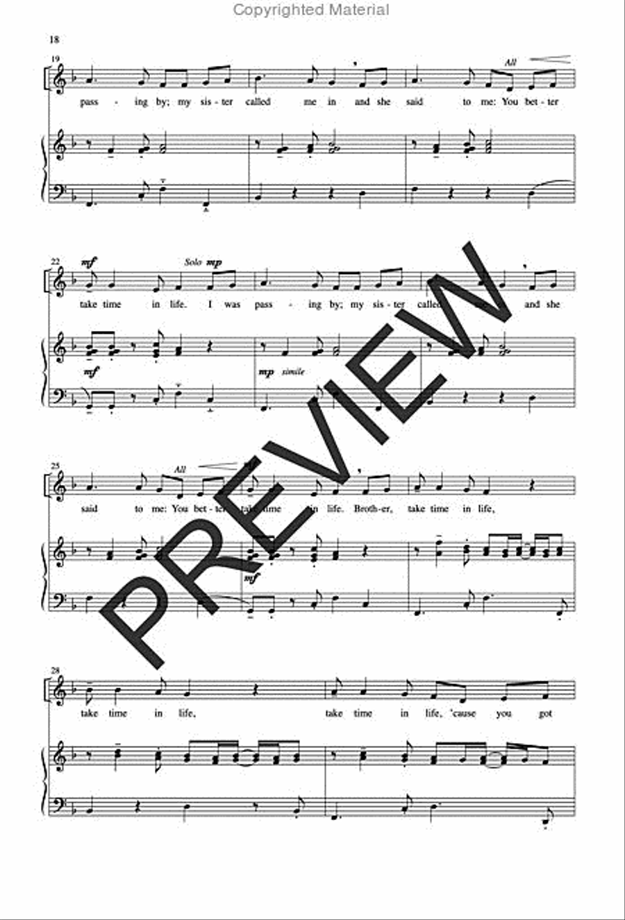Five Folk Songs for Treble Voices by Michael Burkhardt - 3-Part - Sheet ...